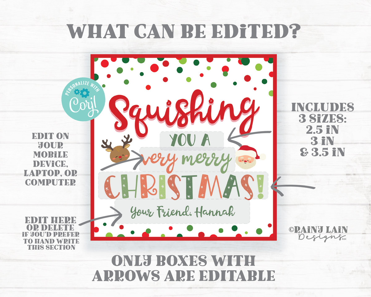 Squishing You a Merry Christmas Squishies Holiday Gift Squishy Toy Squ ...