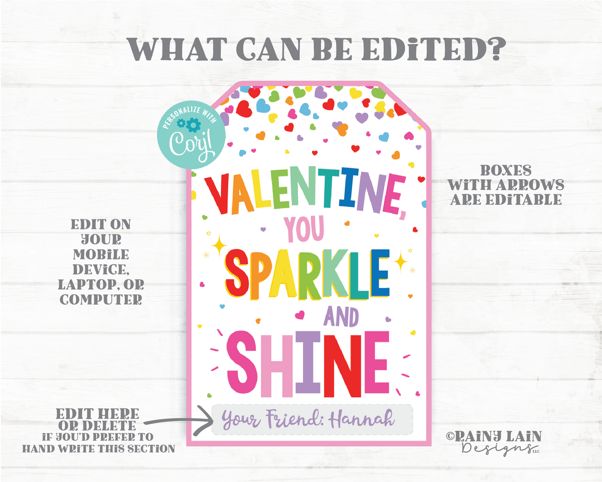 You Sparkle and Shine Valentine Sparkly Wand Headband Shiny Jewelry Pr – Rainy Lain Designs LLC