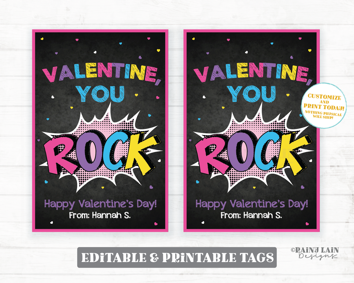 Pop Rocks Valentine Cards