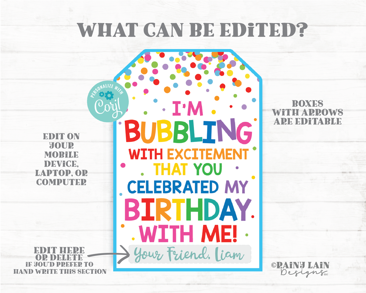 I'm bubbling with excitement that you celebrated my birthday with me ...