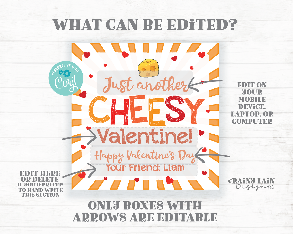 Just another Cheesy Valentine Tag Goldfish Cheese Crackers Cheez Valen ...