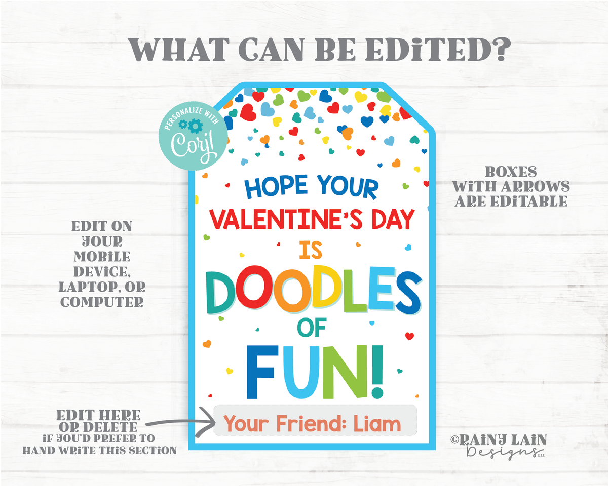 Valentine's Day Doodles of Fun Tag Sketch Game Drawing Pad Valentine G ...