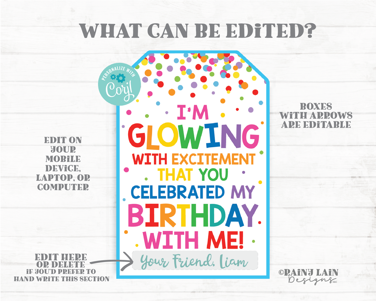I'm glowing with excitement that you celebrated my birthday with me, g ...