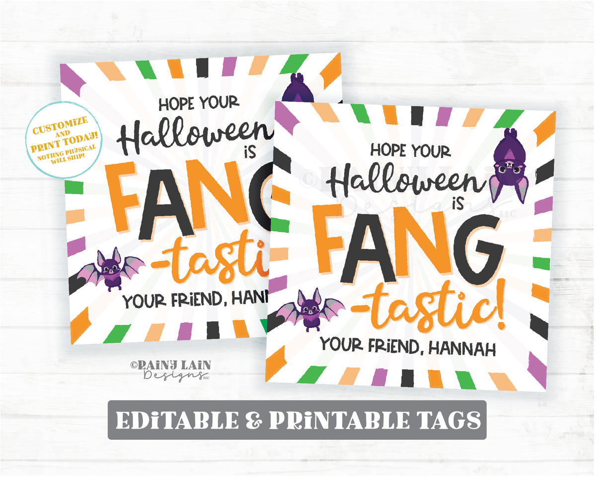 Halloween is Fang-tastic Tags Toy Fang Party Favor Halloween Trick or ...