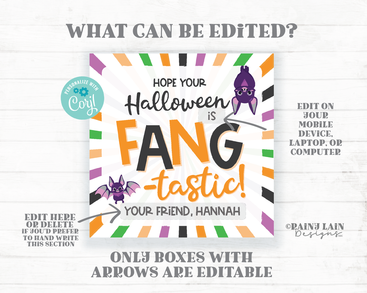 Halloween is Fang-tastic Tags Toy Fang Party Favor Halloween Trick or ...