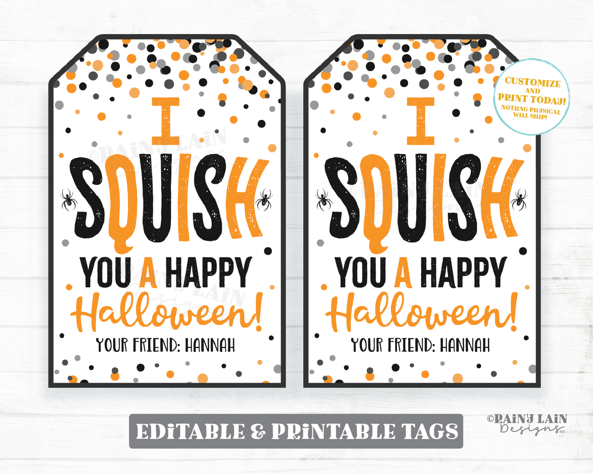 Squishies Halloween Tag I squish you a Happy Halloween Squishy Toy Squ ...