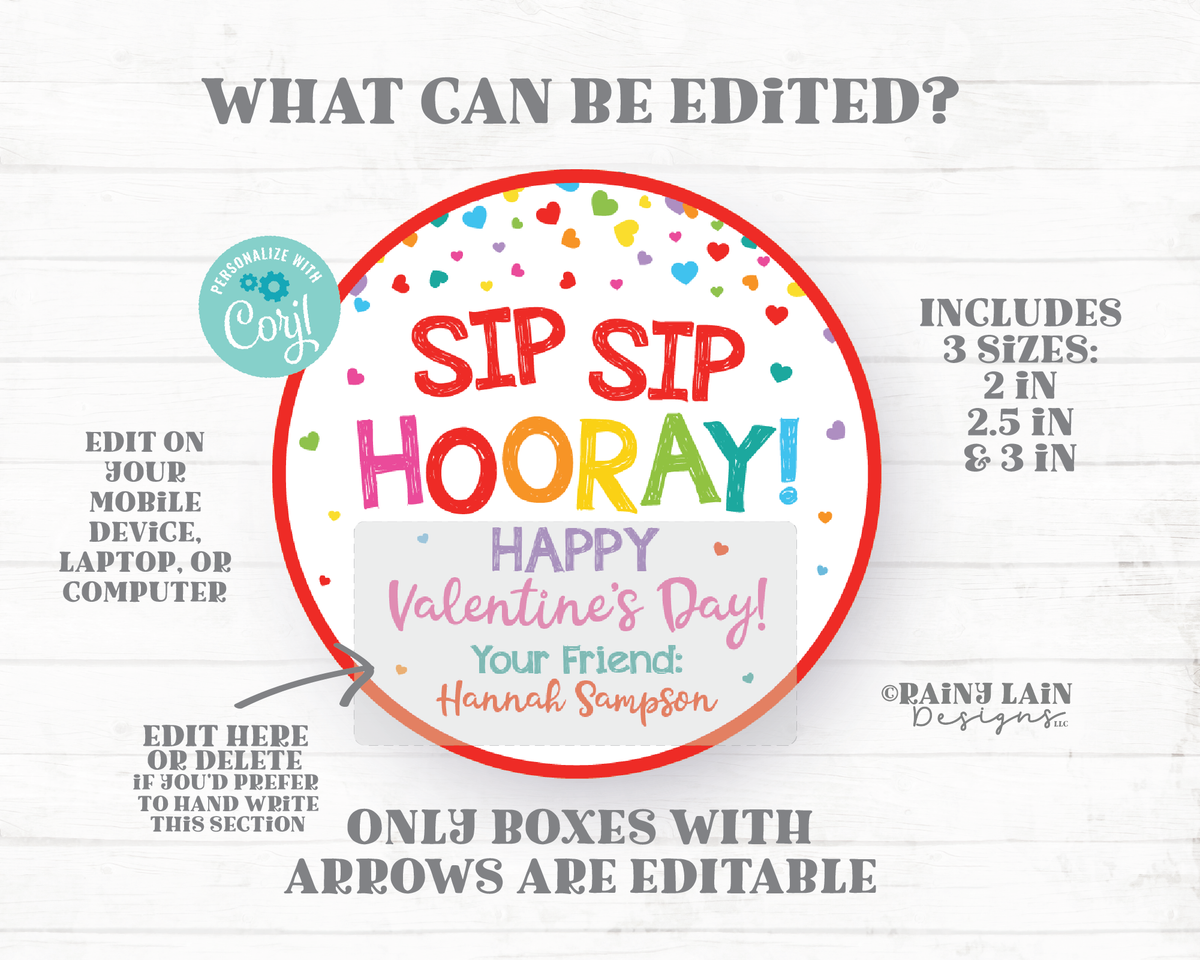 Straw Valentine Sip Sip Hooray Happy Valentine's Day Tag Sill Crazy Be ...