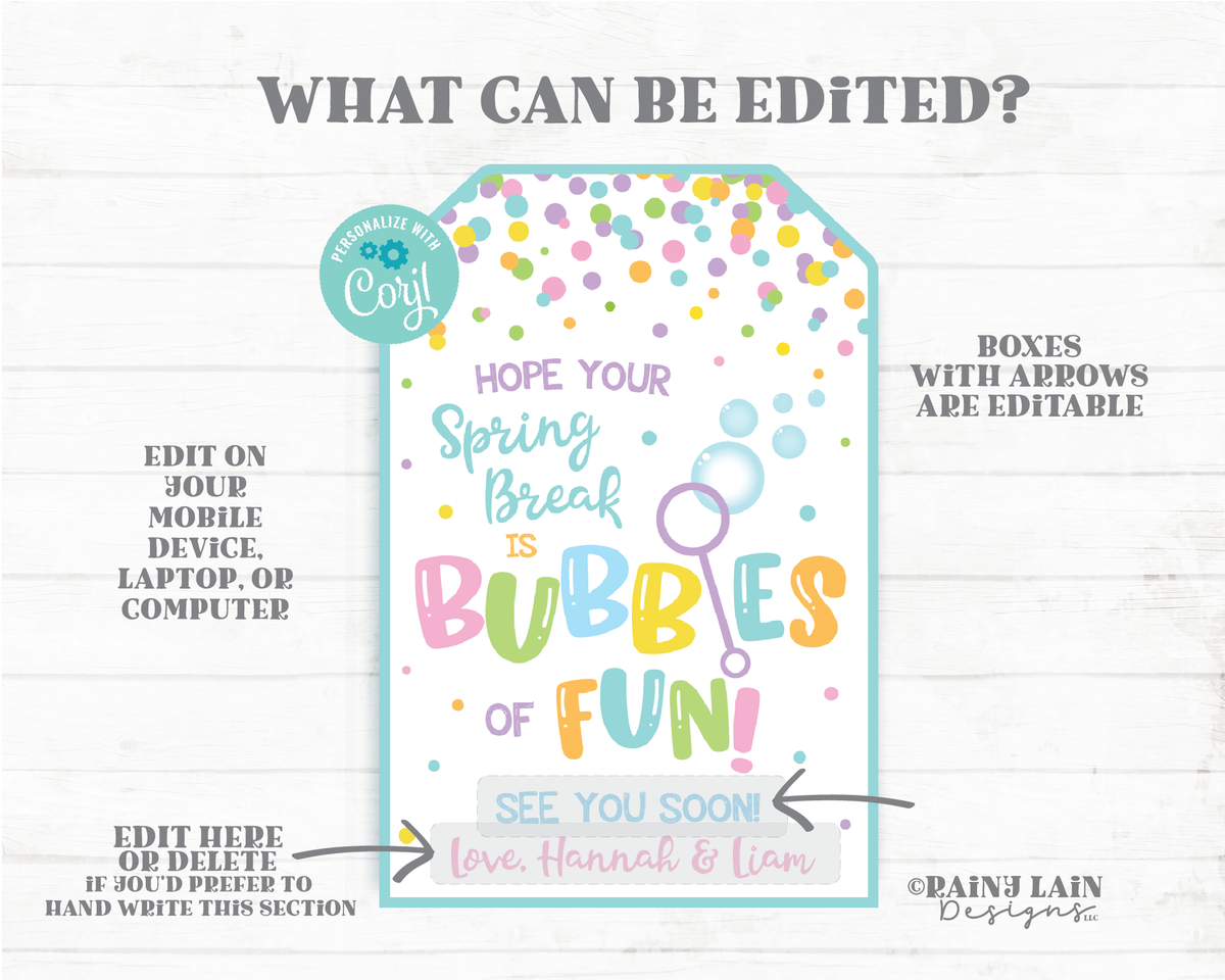Hope your Spring Break is Bubbles of Fun Tags Easter Spring School Gif ...