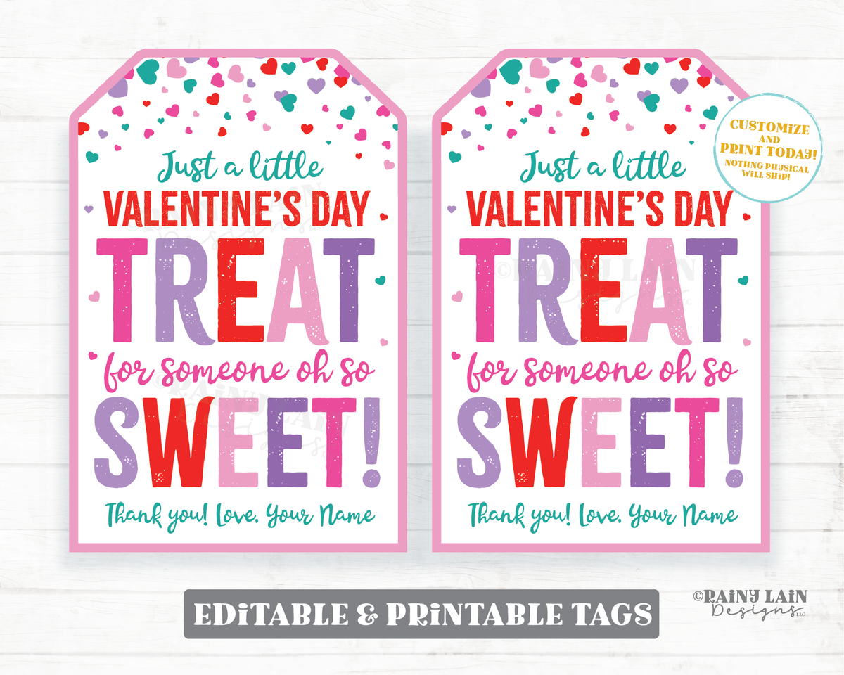 Valentine's Day Treat for Someone oh so Sweet Valentine Treat Tags Gif ...