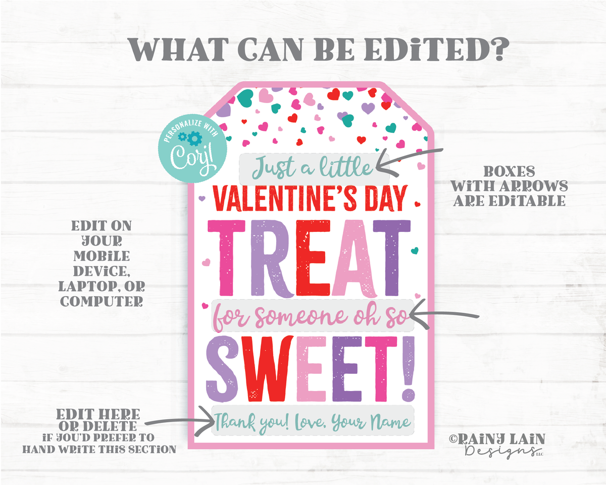 Valentine's Day Treat for Someone oh so Sweet Valentine Treat Tags Gif ...