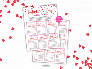 Editable Valentine's Day Candy Gram Fundraiser Flyer Template, Class K ...