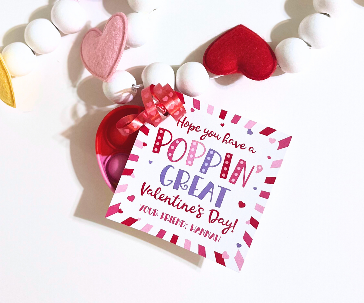 Poppin Great Valentine's Day Tag Pop Gift Popping Good Valentine Fidge ...