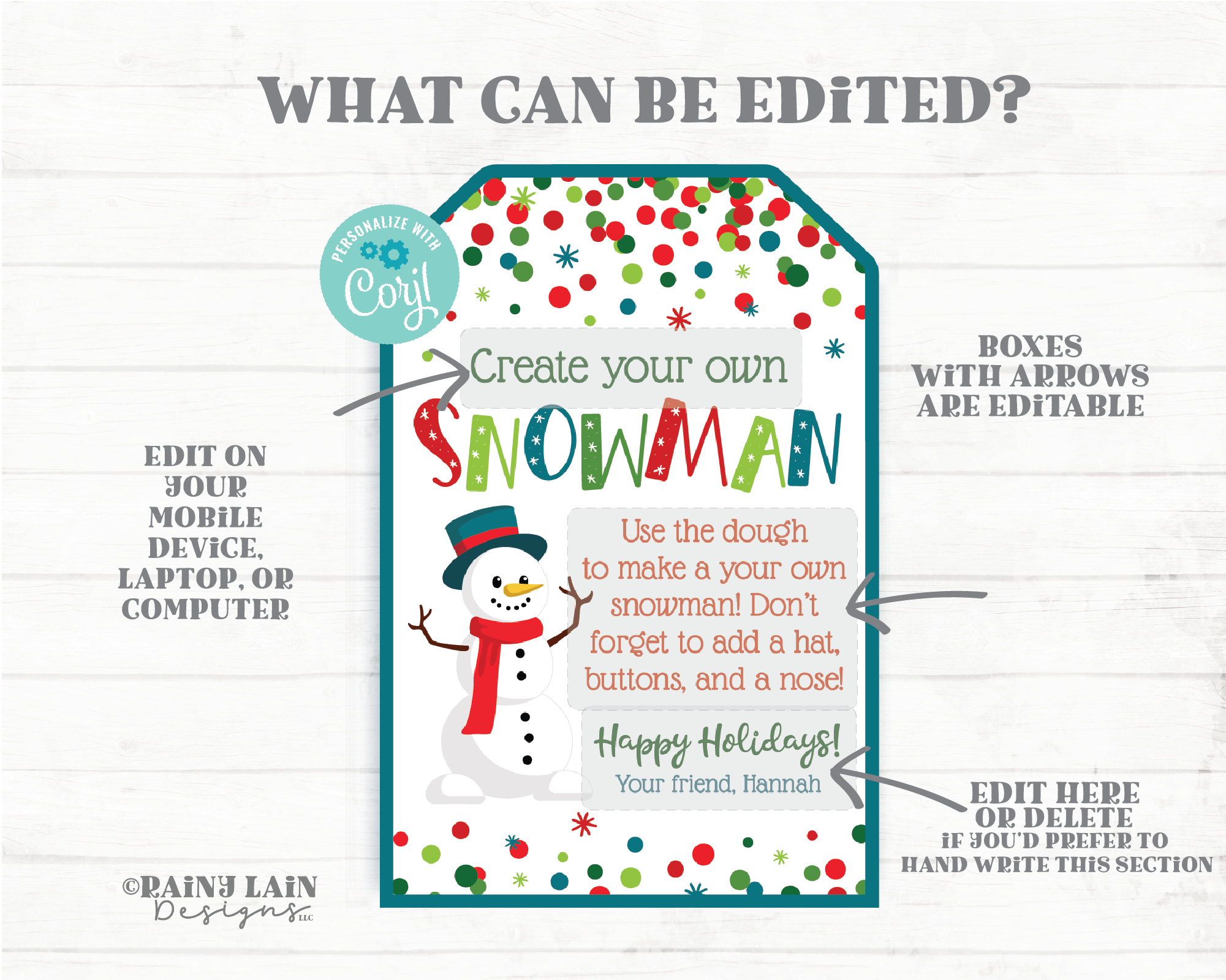 Snowman Soup Poem Printable And Recipe Snowman Soup Tags | TPT