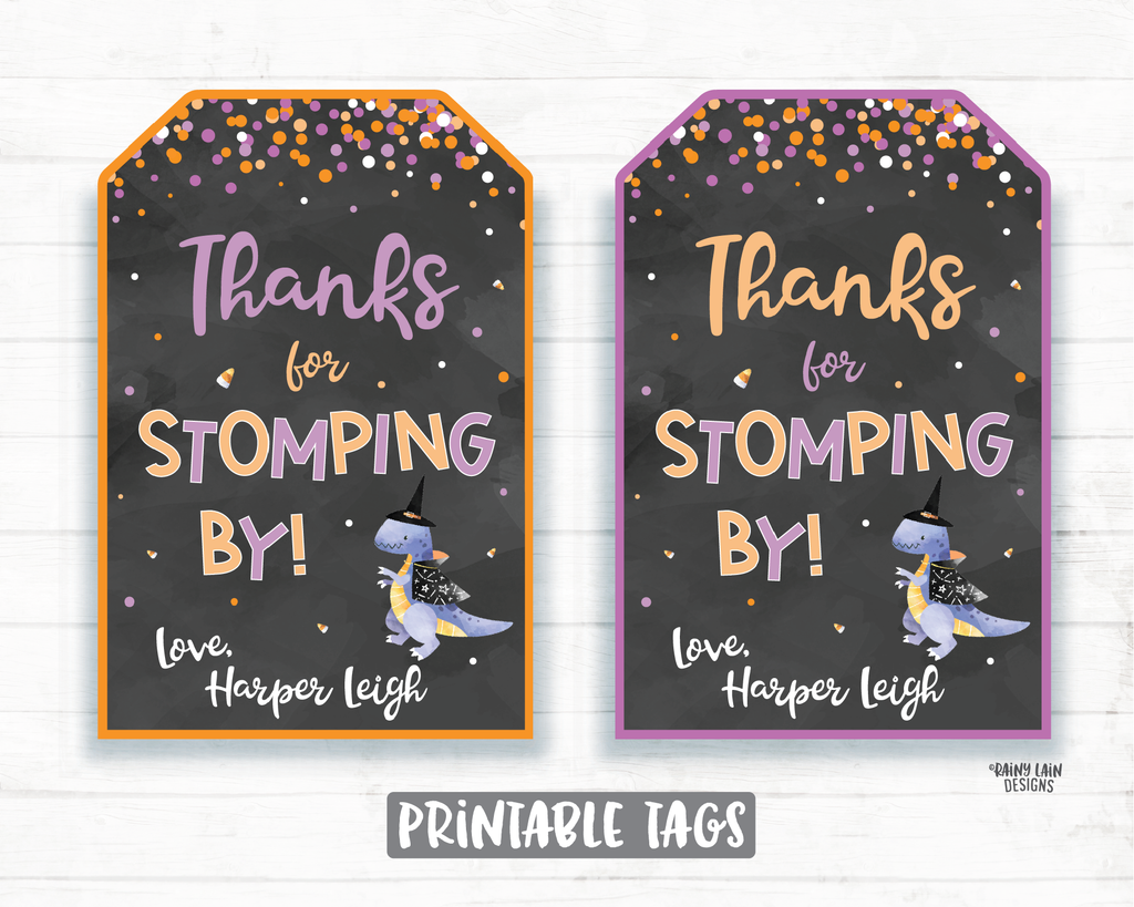 Halloween Dinosaur Birthday Party Tags Dinosaur Birthday Party Favor T ...