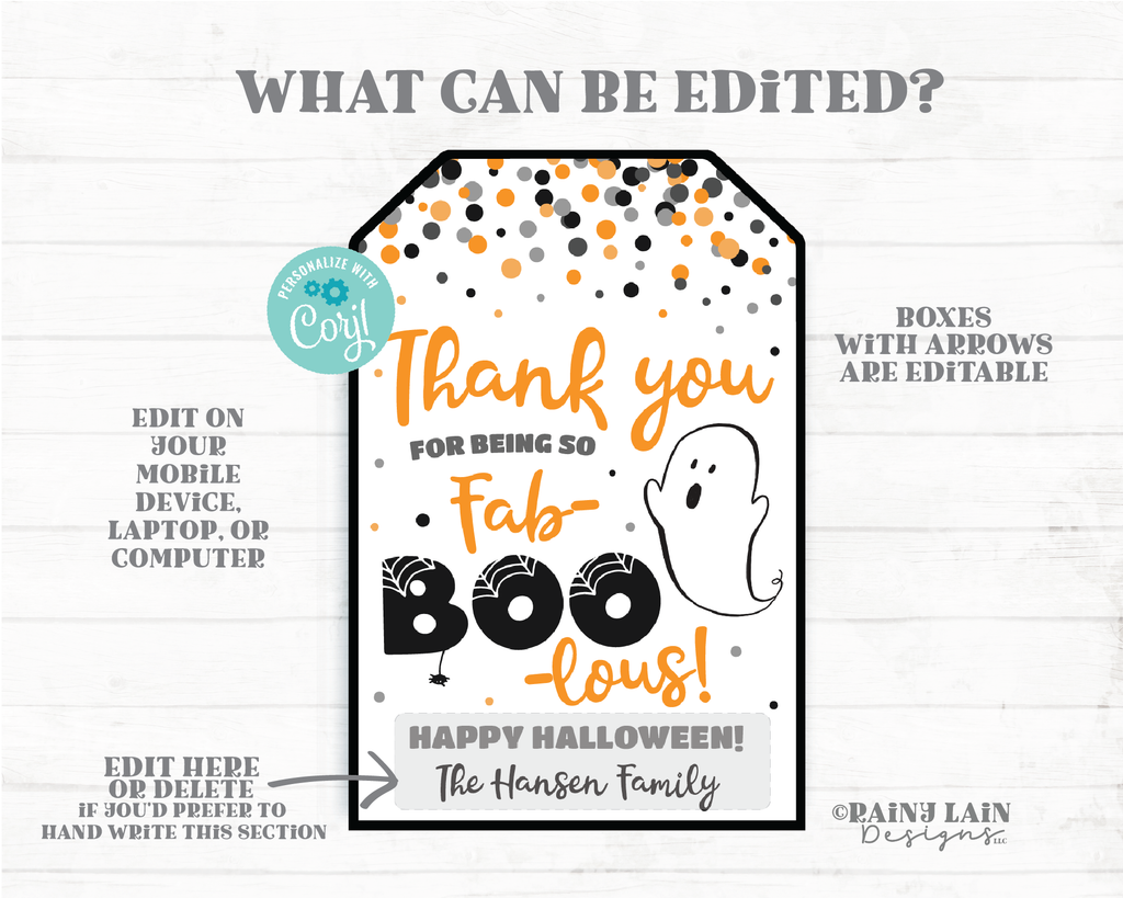Thank you for being fab BOO Lous Halloween tag Thank you Halloween Gif ...