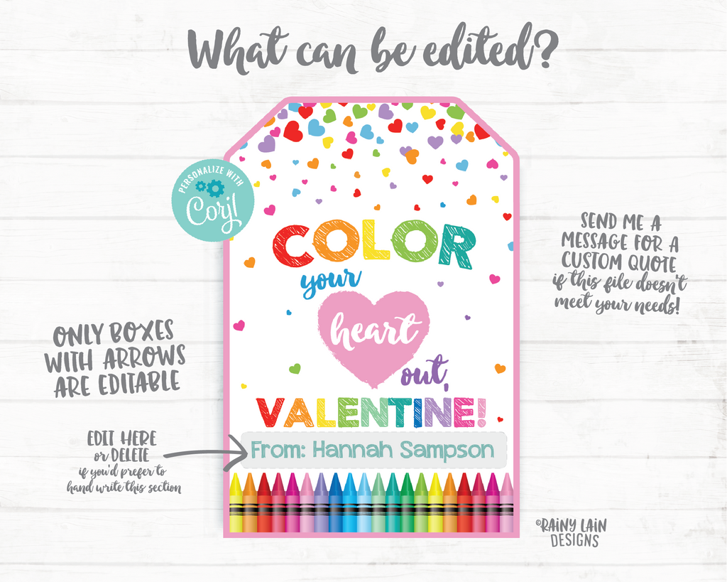 custom valentine coloring pages